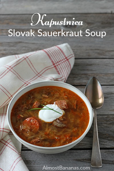 Kapustnica: Slovak Sauerkraut Soup - Almost Bananas